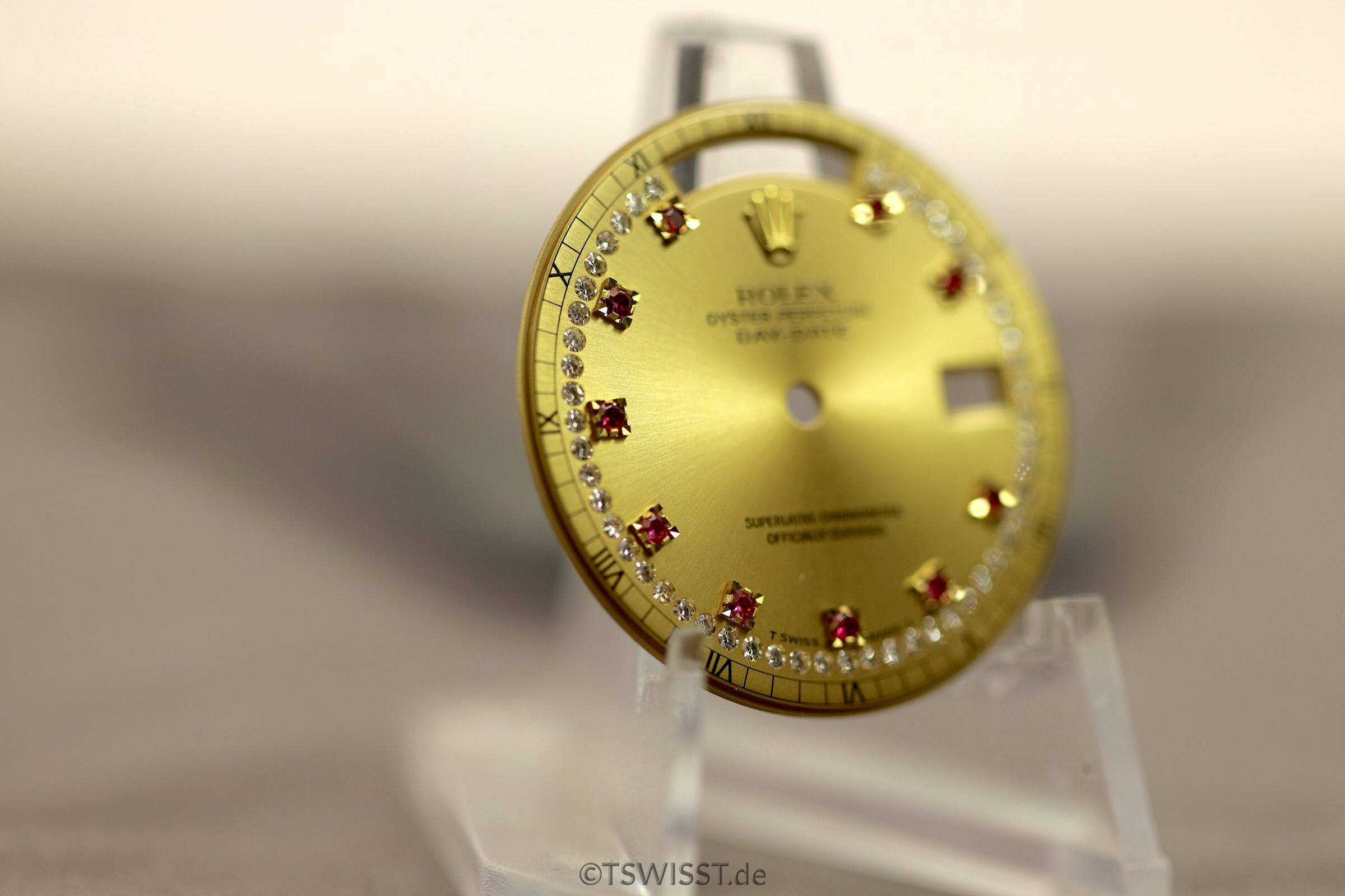 Rolex Day Date Ruby String dial – T SWISS T – The Missing Piece